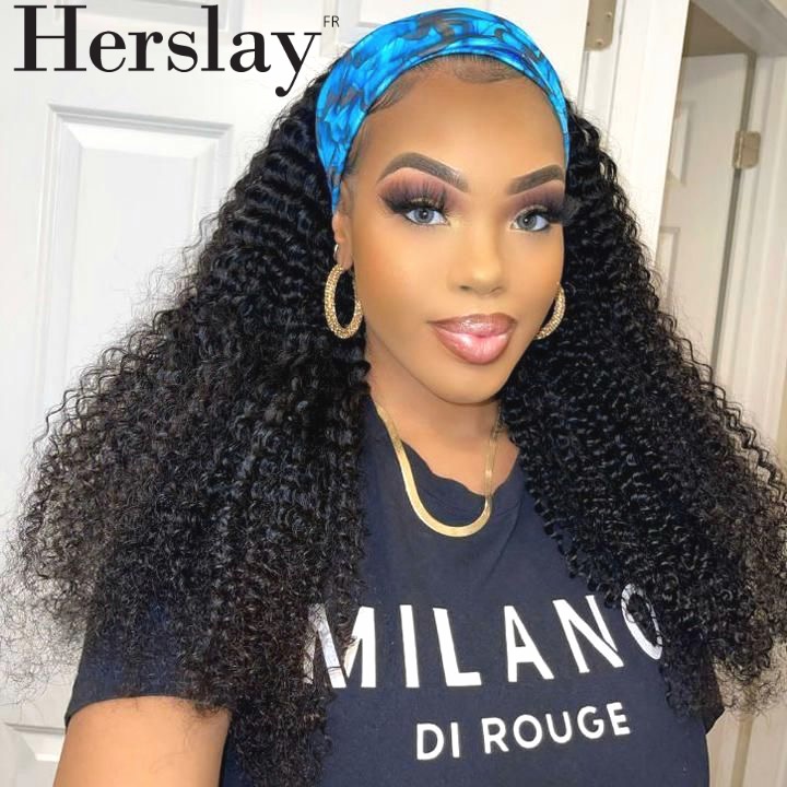 Perruque brésilienne bouclée avec bandeau - Herslay