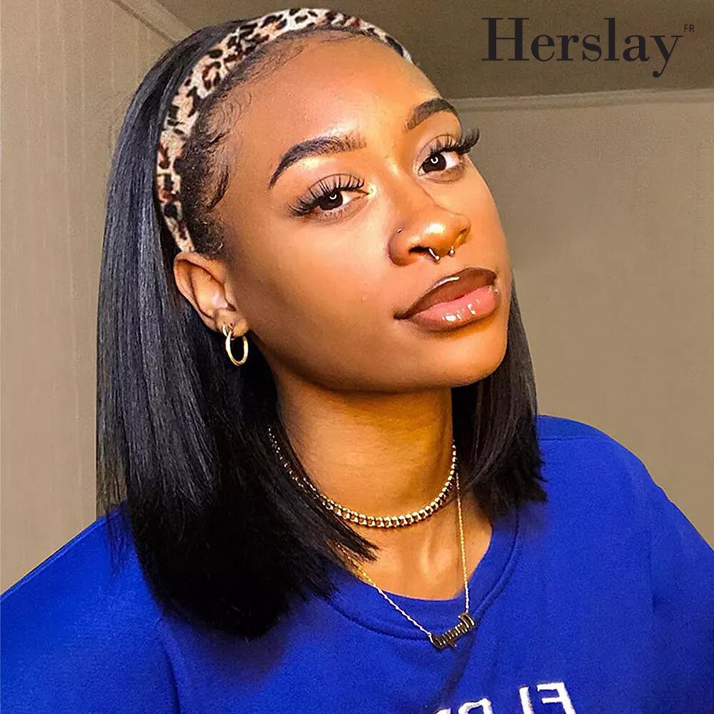 Perruque brésilienne courte avec bandeau - Herslay