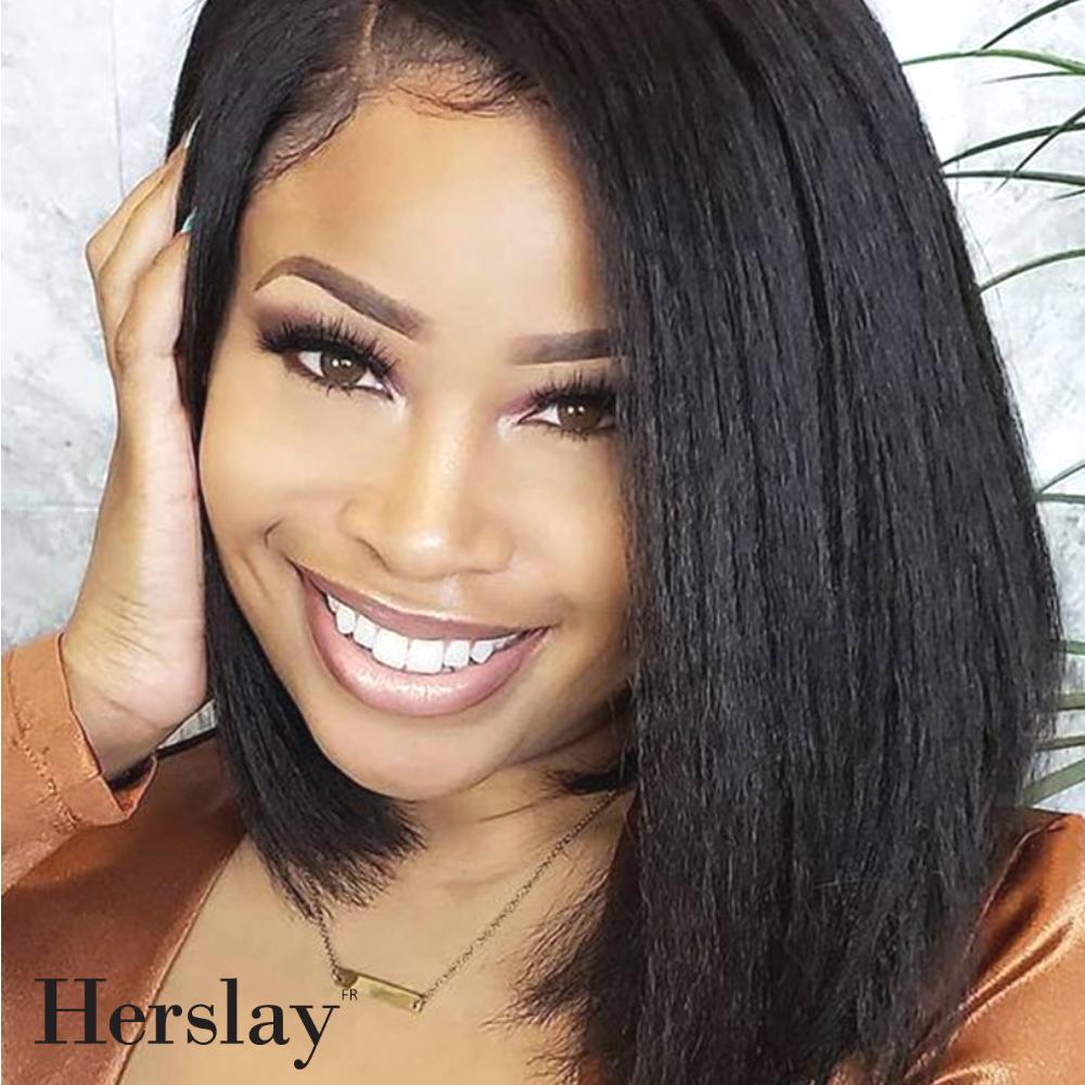 Perruque lace frontale brésilienne coupe au carré - Herslay