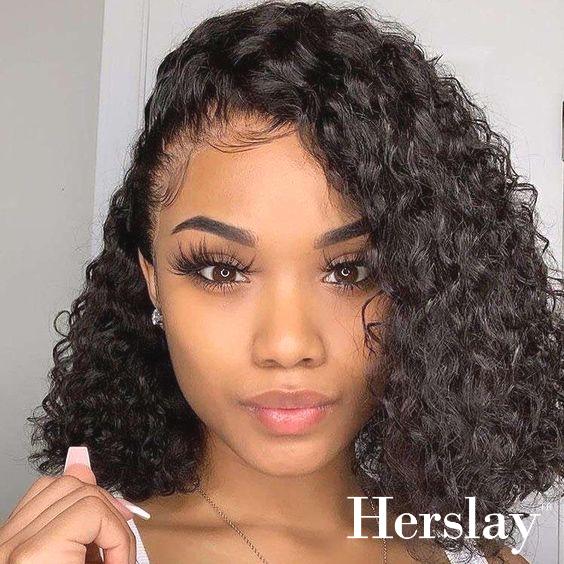 Perruque lace frontale remy bouclée avec baby hair - Herslay