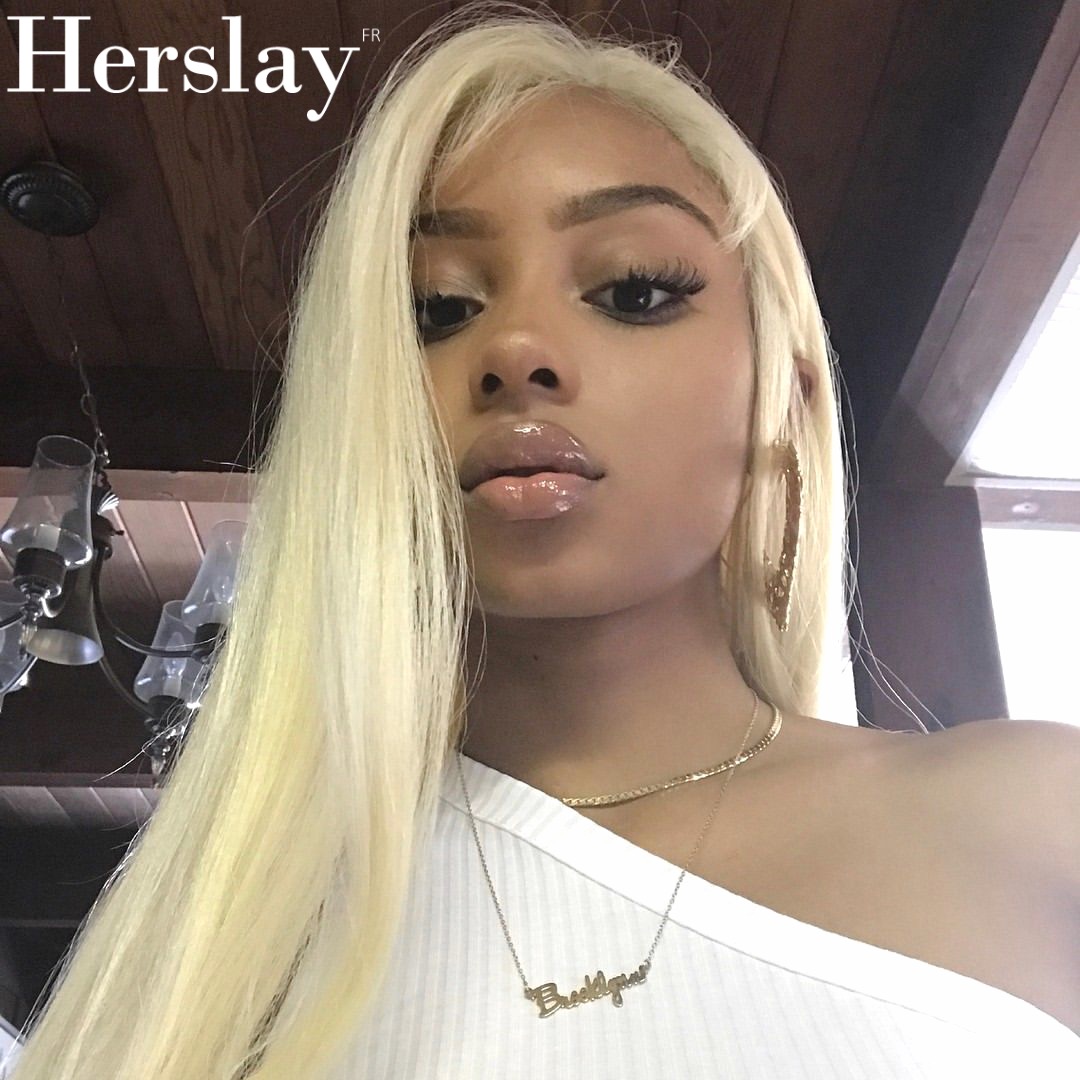 Tissage brésilien blond 613 avec lace closure - Herslay