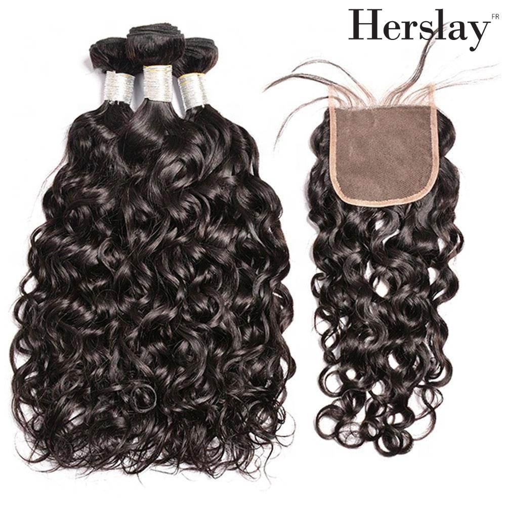 Tissage brésilien effet mouillé avec lace closure - Herslay