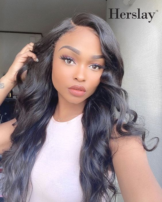 Tissage brésilien ondulé avec lace closure et baby hairs - Herslay