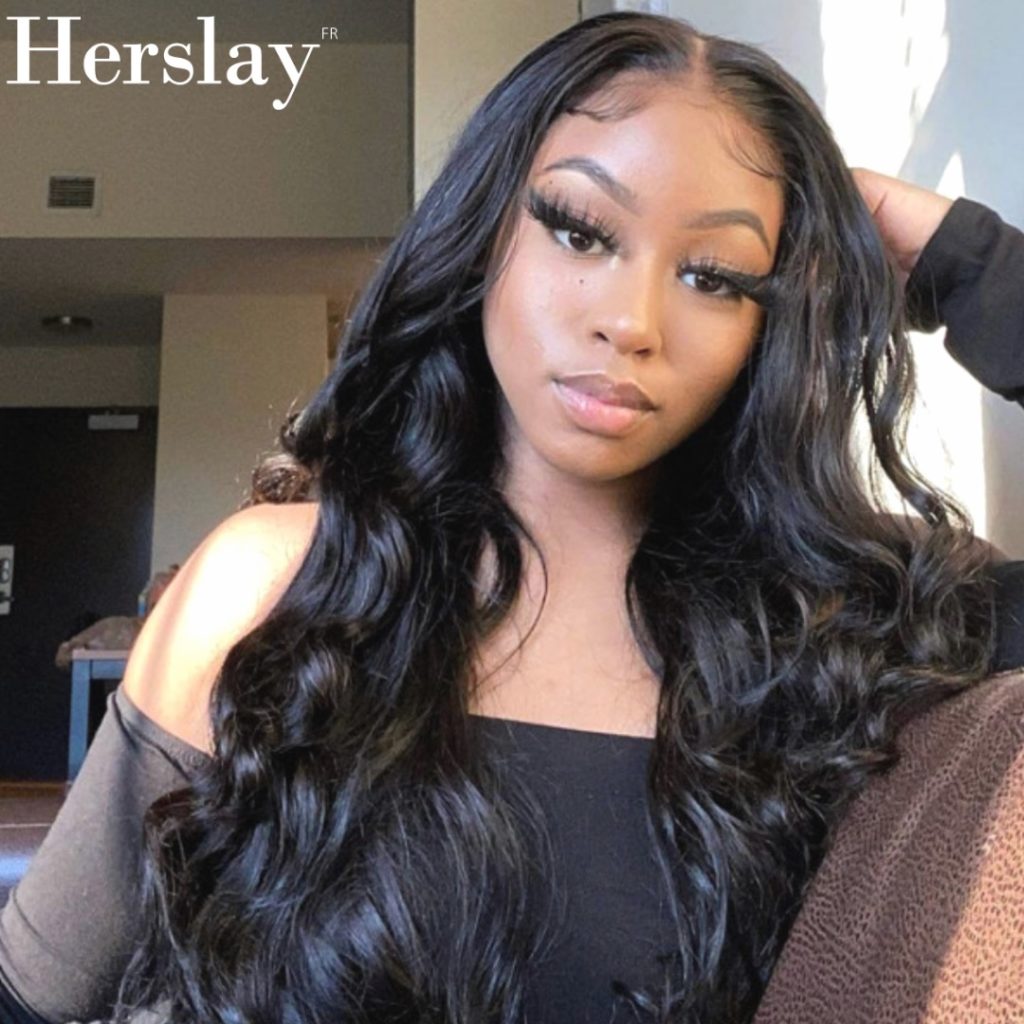 Tissage brésilien ondulé avec lace closure et baby hairs - Herslay